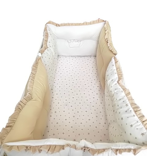 Aparatori pat protectii laterale pat lemn bebelusi tip bumper - Cusute ...