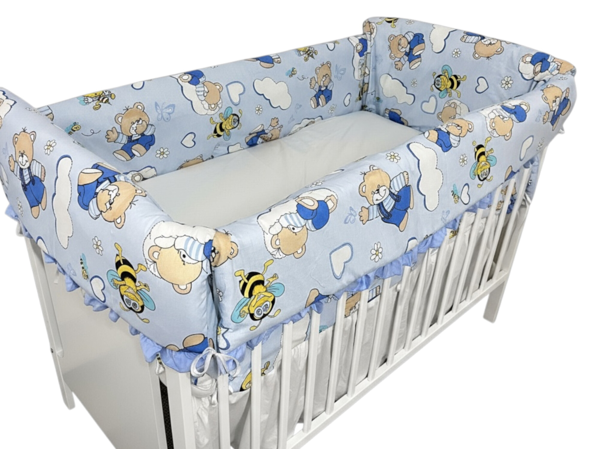 Set Aparatori laterale protectii pat bebe Maxi - Cusute cu mult drag!