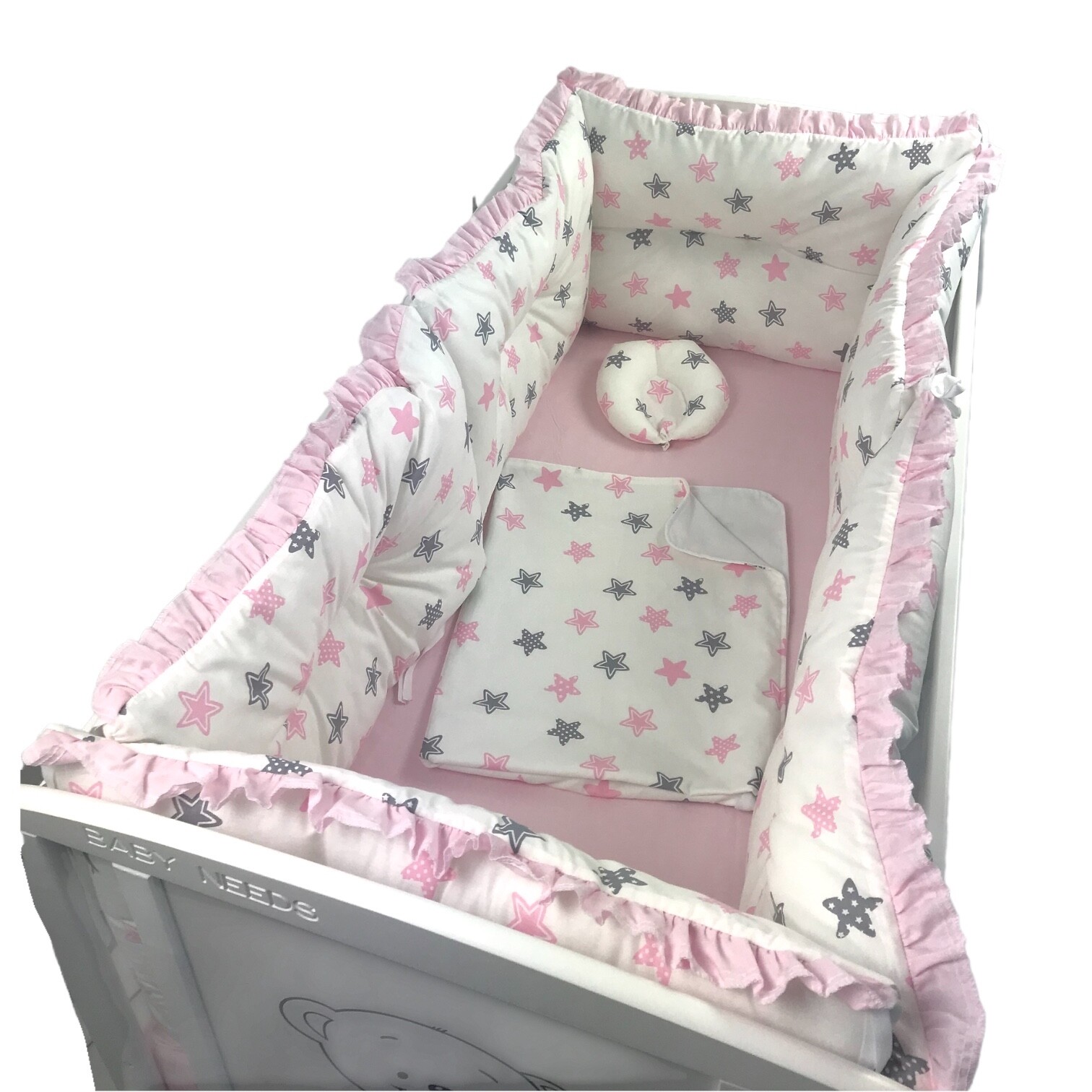 Aparatori pat protectii laterale pat lemn bebelusi tip bumper - Cusute ...