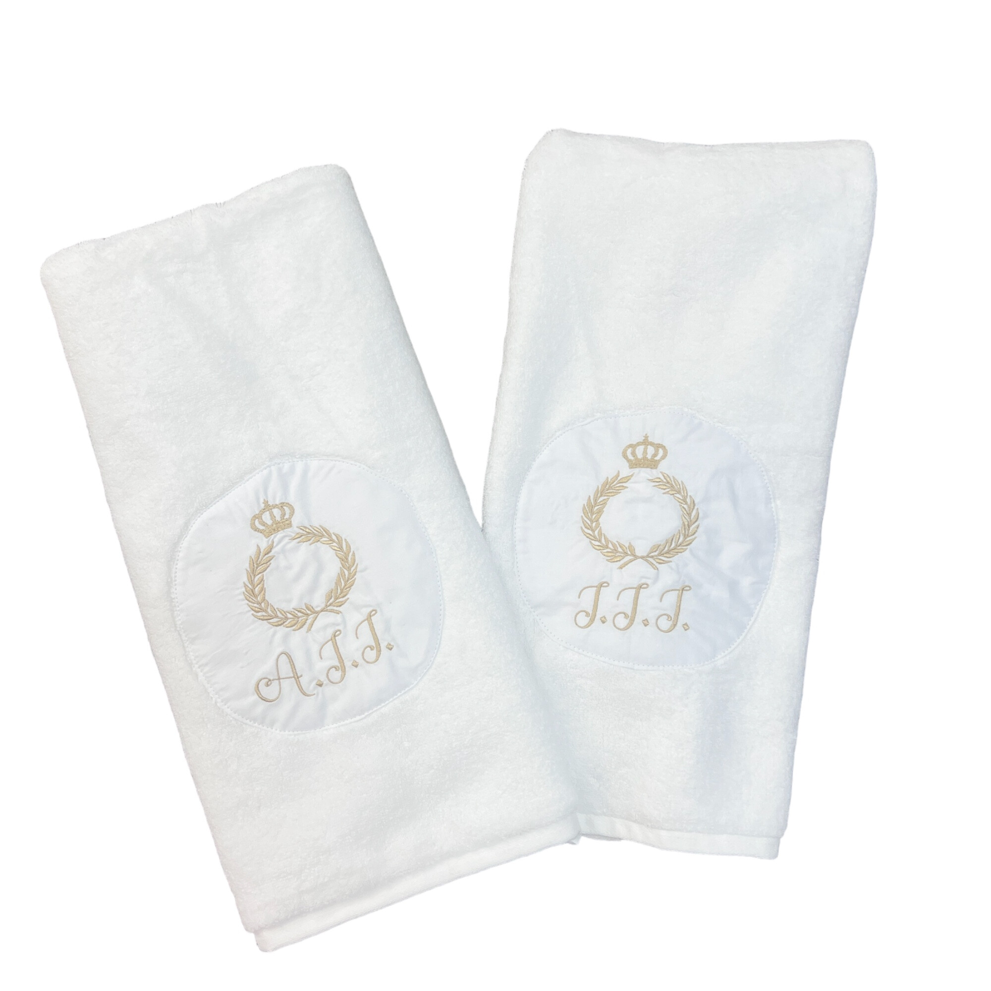 Set de prosoape personalizate, brodate, pentru nași sau miri - Cusute ...