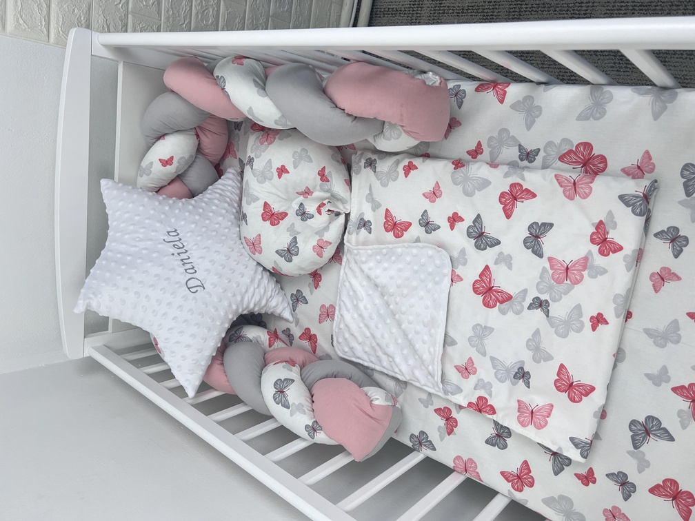 Apărătoare laterala pat bumper împletită 180 cm Deseda - Cusute cu mult ...